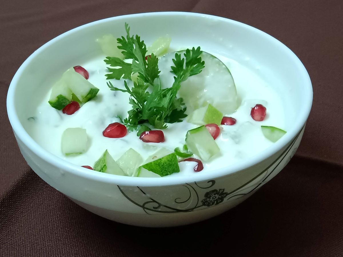 Cucumber Curd Pachadi - Kamalas Corner